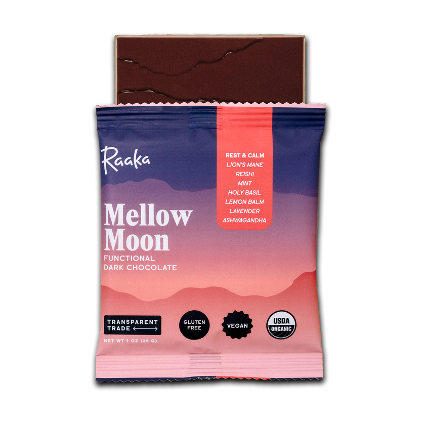 Mellow Moon - Functional Dark Chocolate | Raaka Chocolate